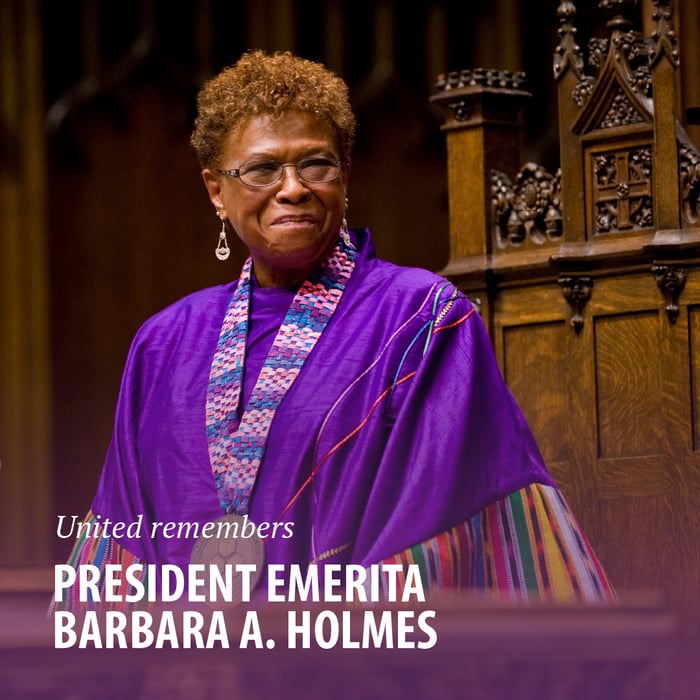 Remembering Rev. Dr. Barbara A. Holmes, President Emerita